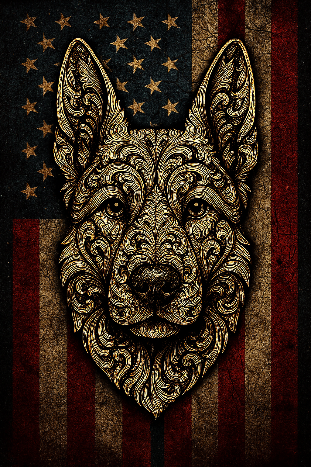 American K9 – American Scroll